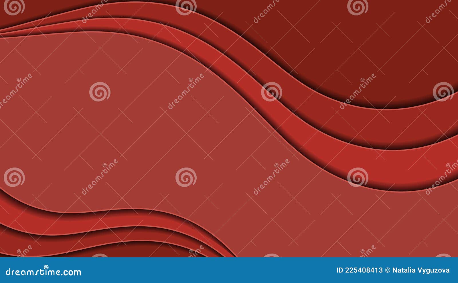 Beautiful Red Wavy Background. Stock Vector - Illustration of card ...