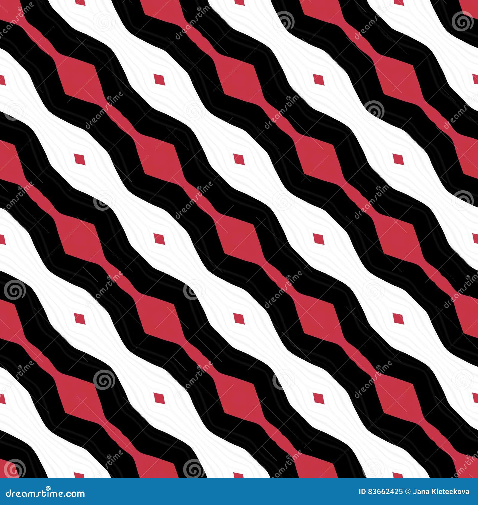 Beautiful Red and White and Black Pattern Stock Illustration ...