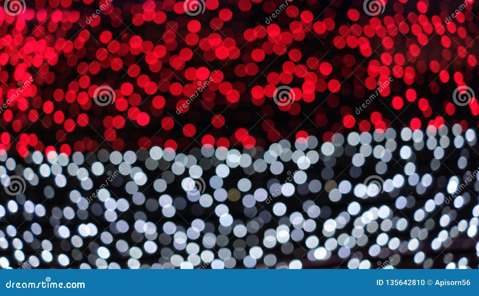 Beautiful Red and White Bokeh Lights Background Stock Photo - Image of ...