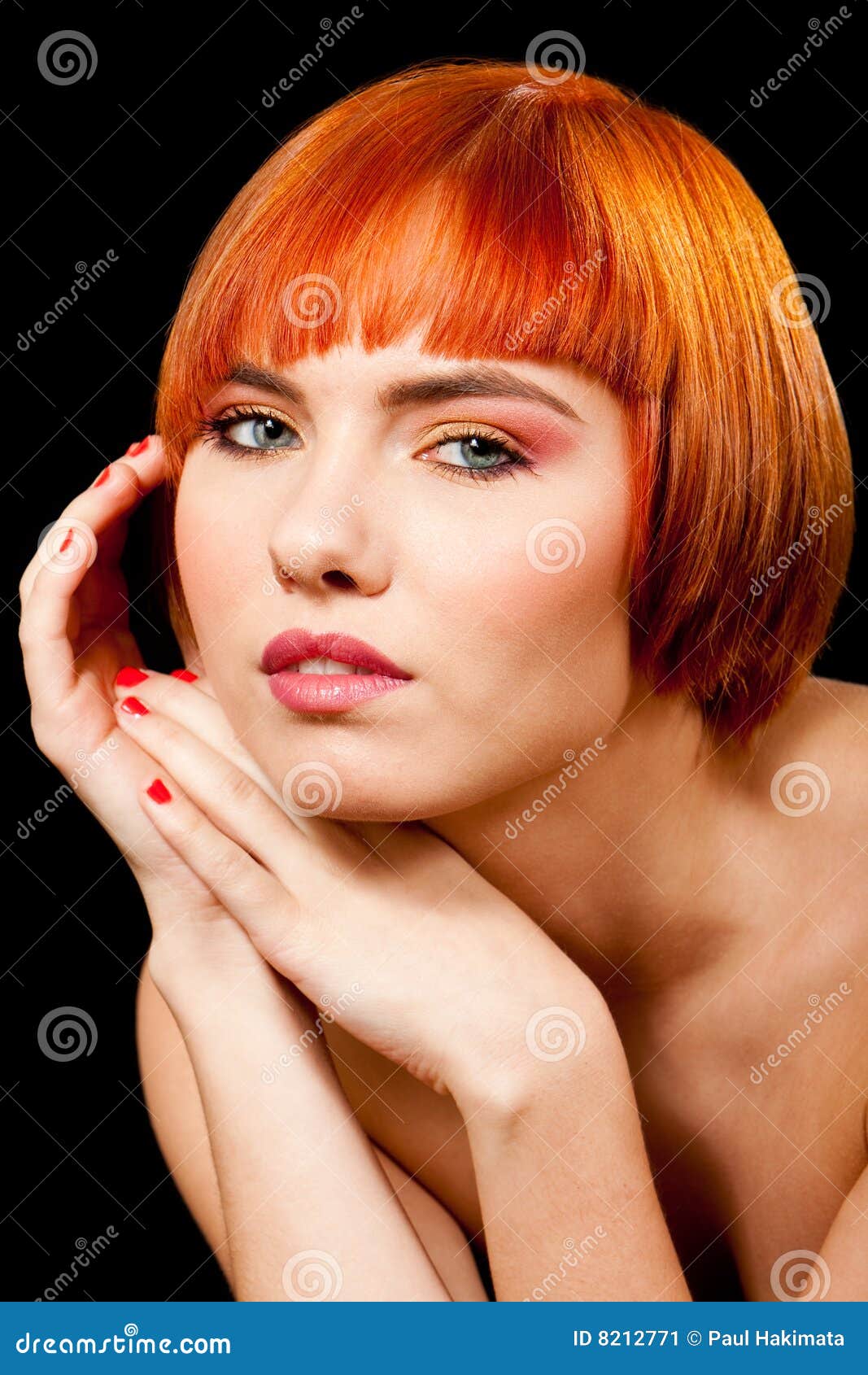 Beautiful redhead face stock image. Image of european - 8212771