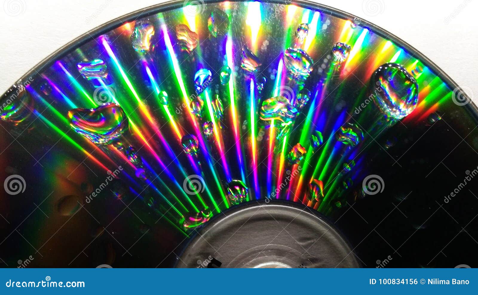 CD reflection stock photo. Image of effect, computer - 100834156