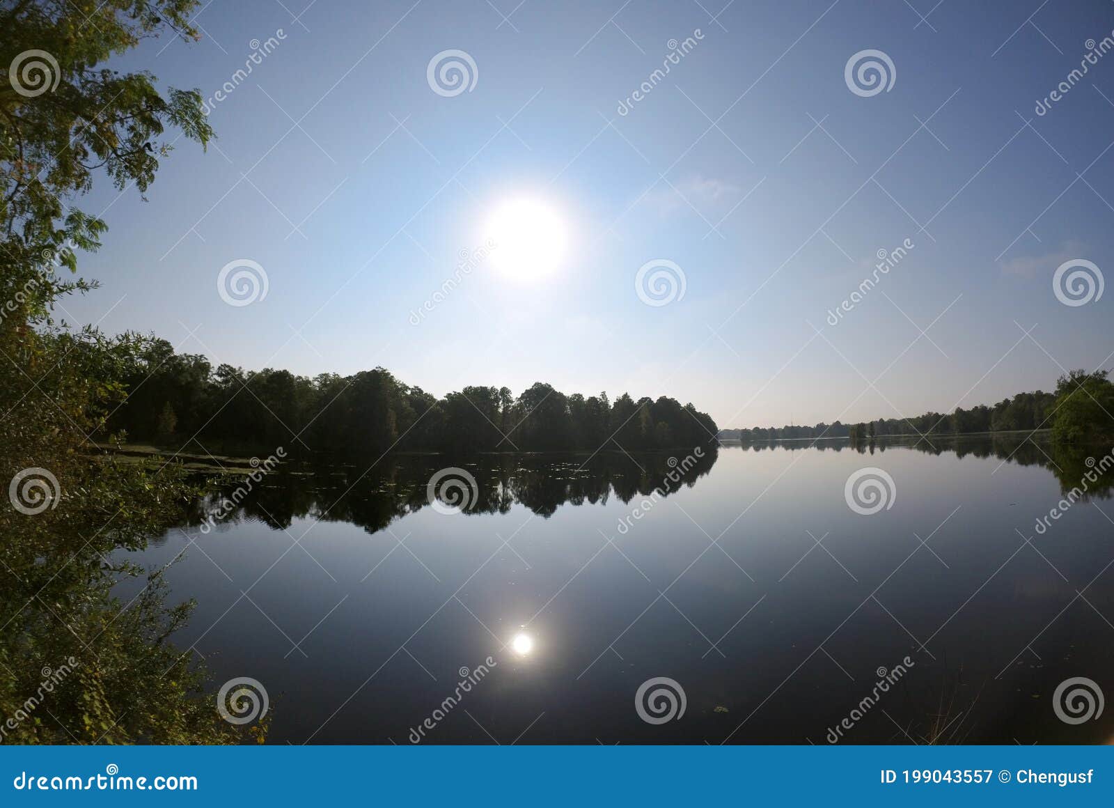 Perfect Mirror Reflection Formed by a River Stock Image - Image of ...
