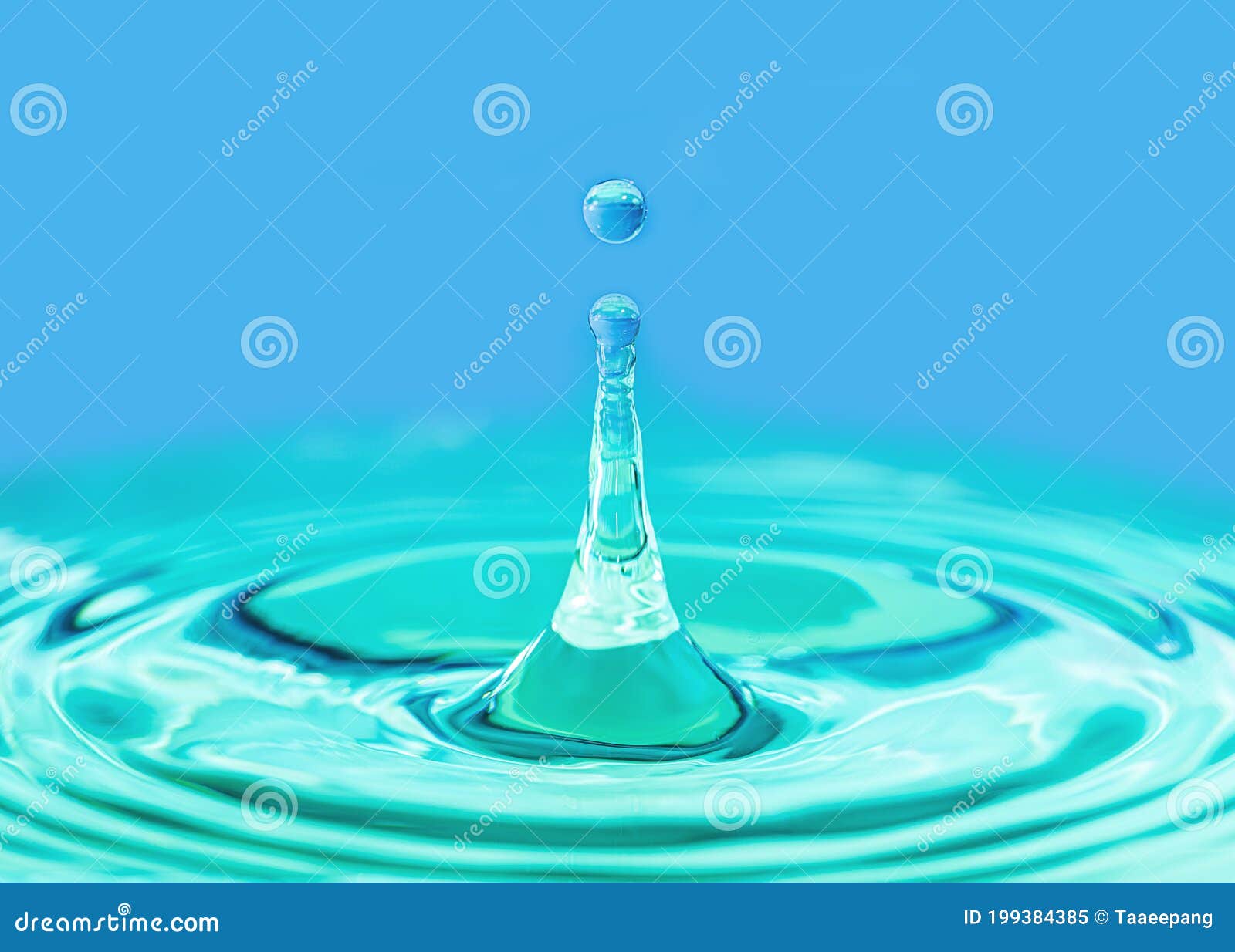 Beautiful Reflection of Water Droplets Stock Image - Image of drop ...