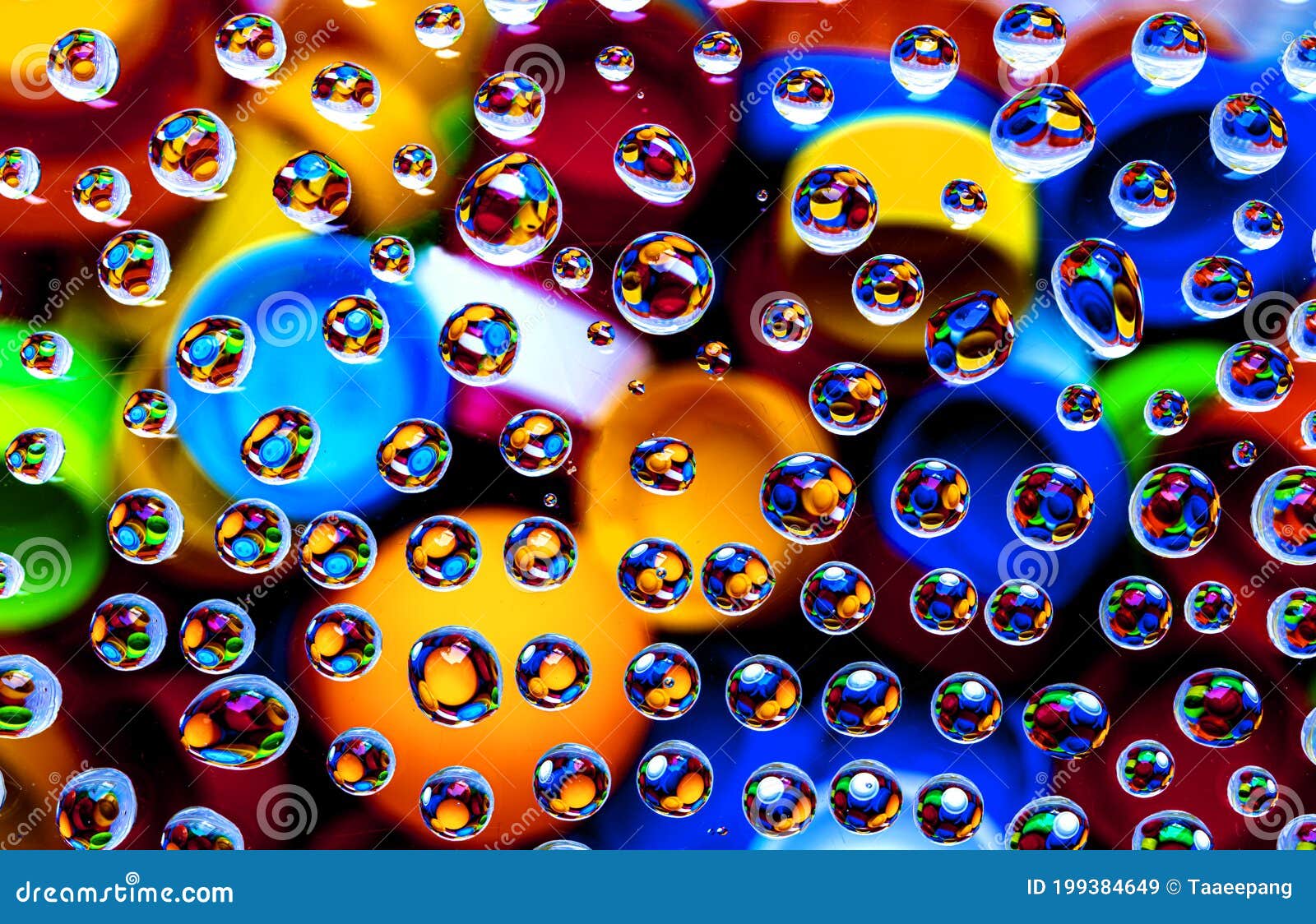Beautiful Reflection of Water Droplets Stock Image - Image of droplet ...