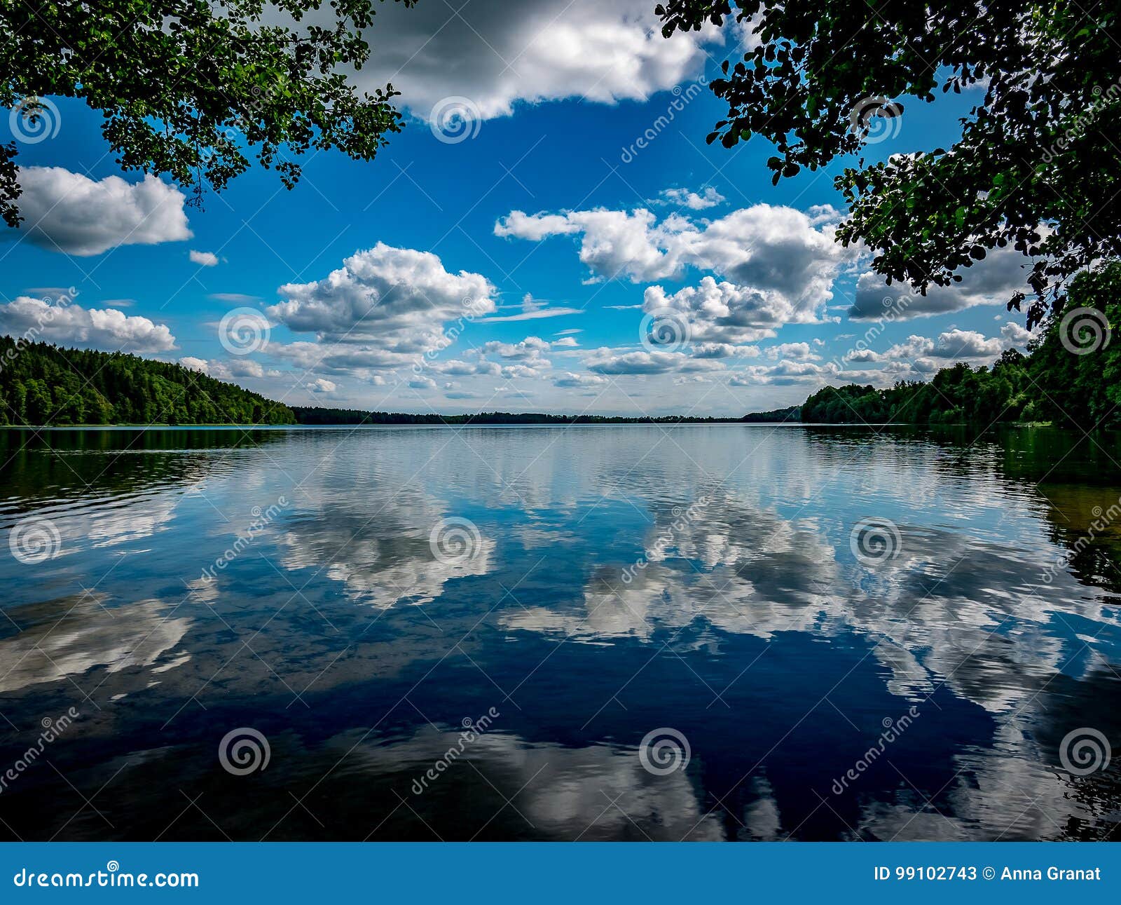 Beautiful Reflections in the Water Stock Image - Image of holiday ...