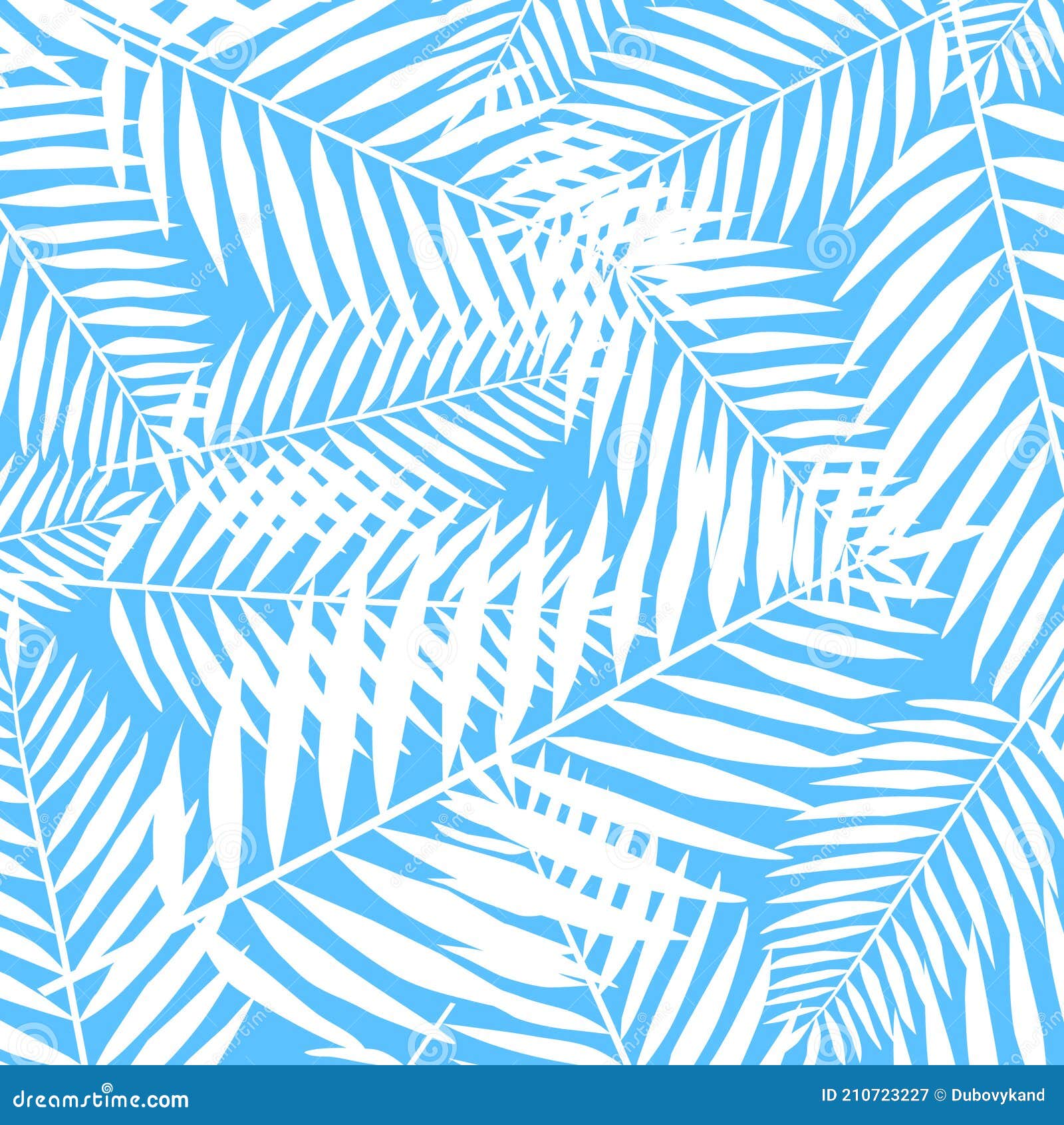 Blue Tropical Pattern for Web Design Stock Vector - Illustration of ...