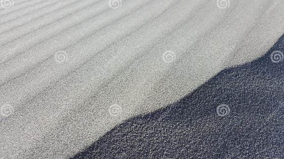 Beautiful Repeating Patterns and Lines of White Sand. Stock Photo ...