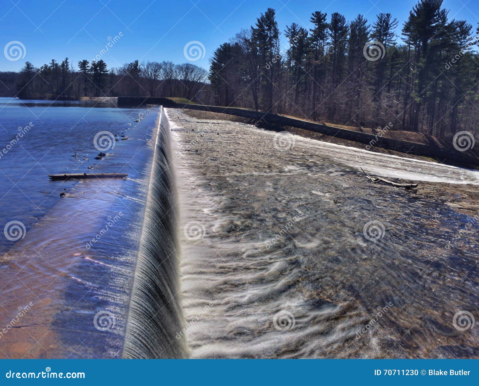 Beautiful reservoir dam stock photo. Image of landscape - 70711230
