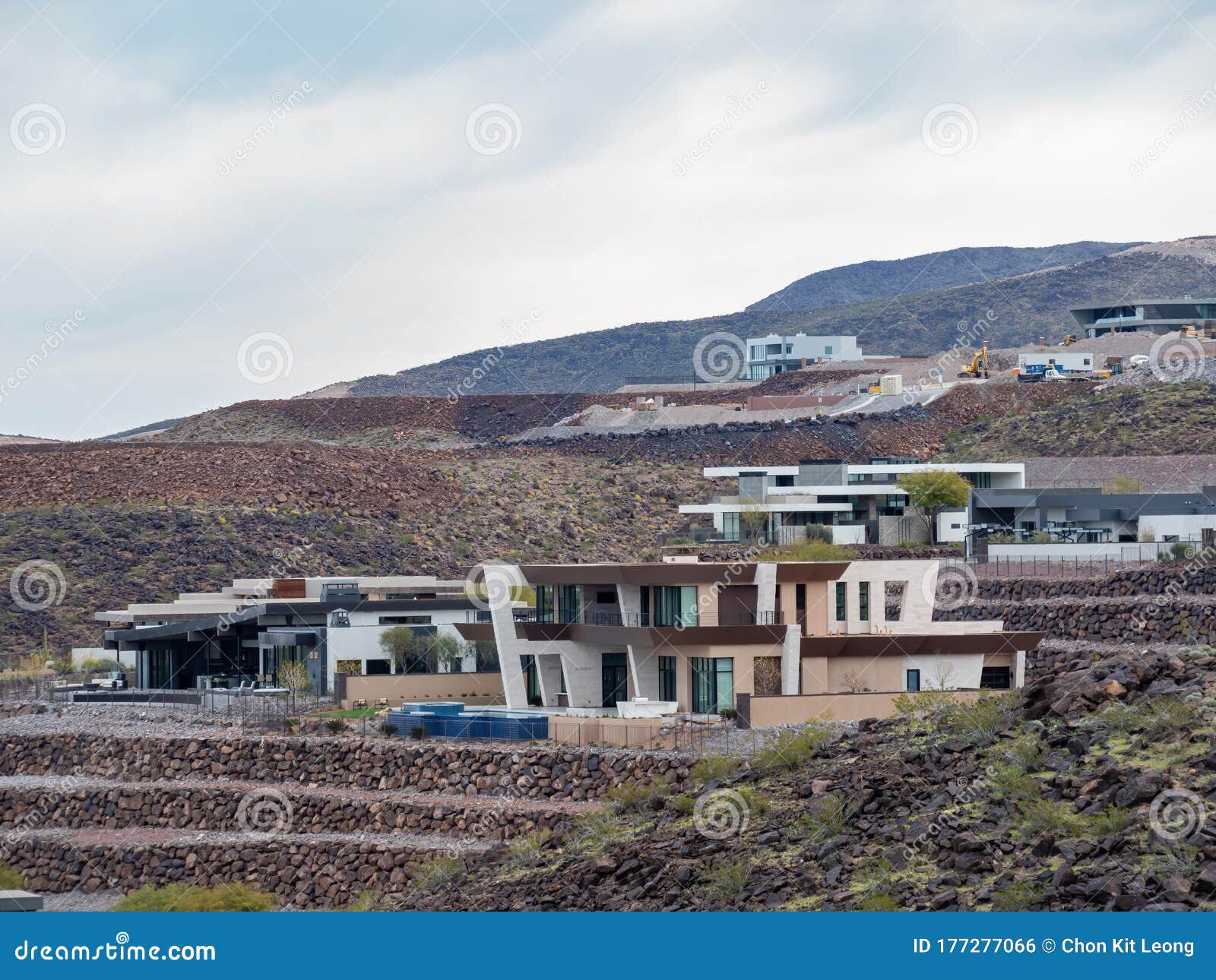 Beautiful Residence Area of MacDonald Ranch Stock Photo - Image of ...