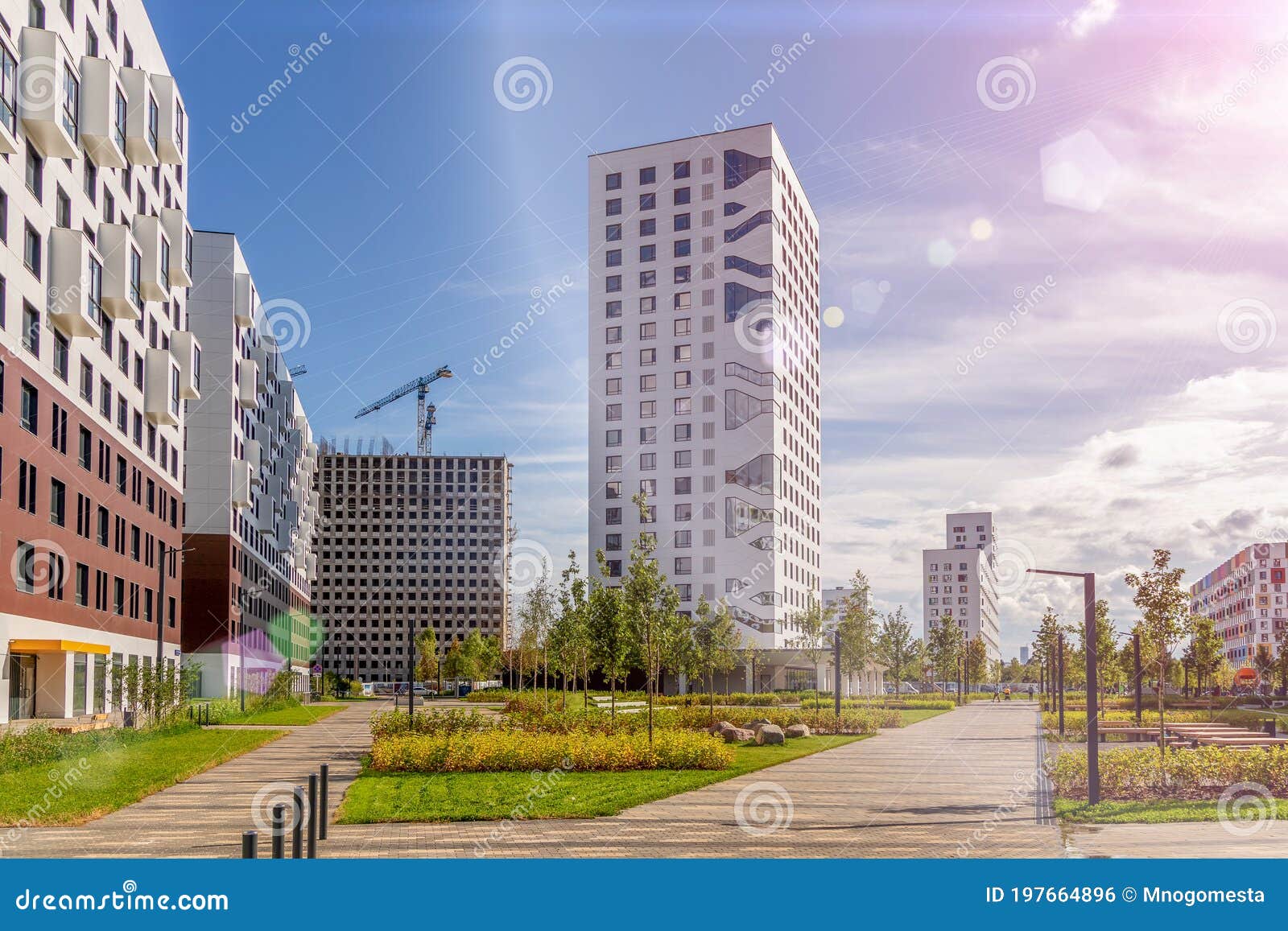 Beautiful Residential High-rise Building with Author`s Design in the ...