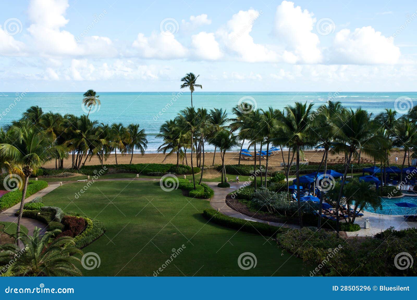 Beautiful Resort View stock photo. Image of nature, pool - 28505296