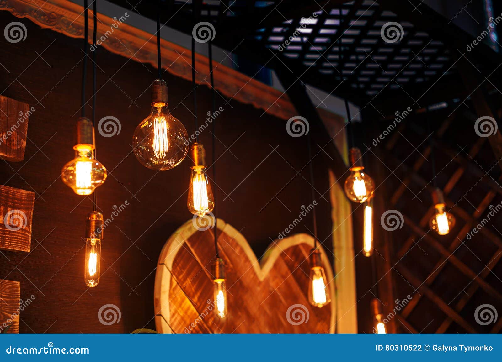 Beautiful Retro Installation Luxury Interior Lighting Lamp Decor Stock ...