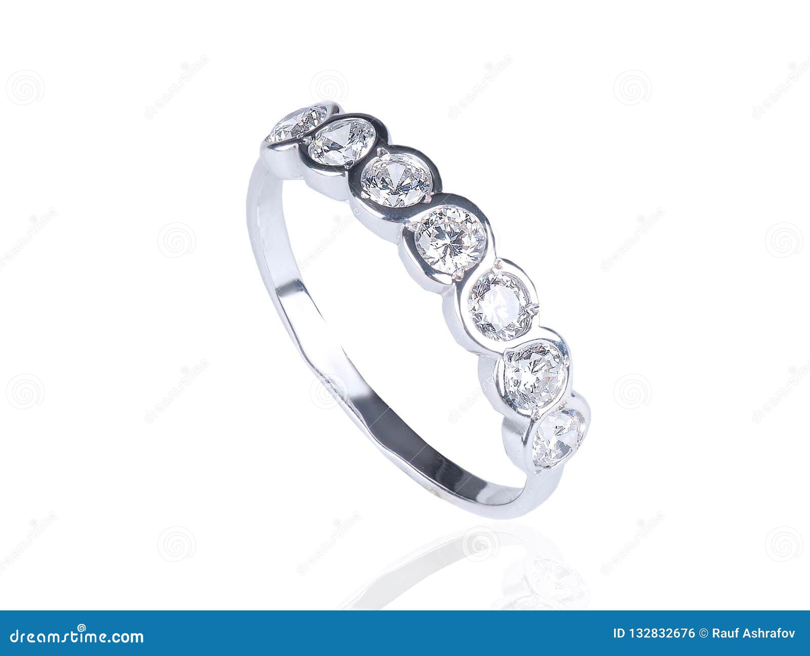 Ring with Gem on White Background Stock Photo - Image of carat, luxury ...