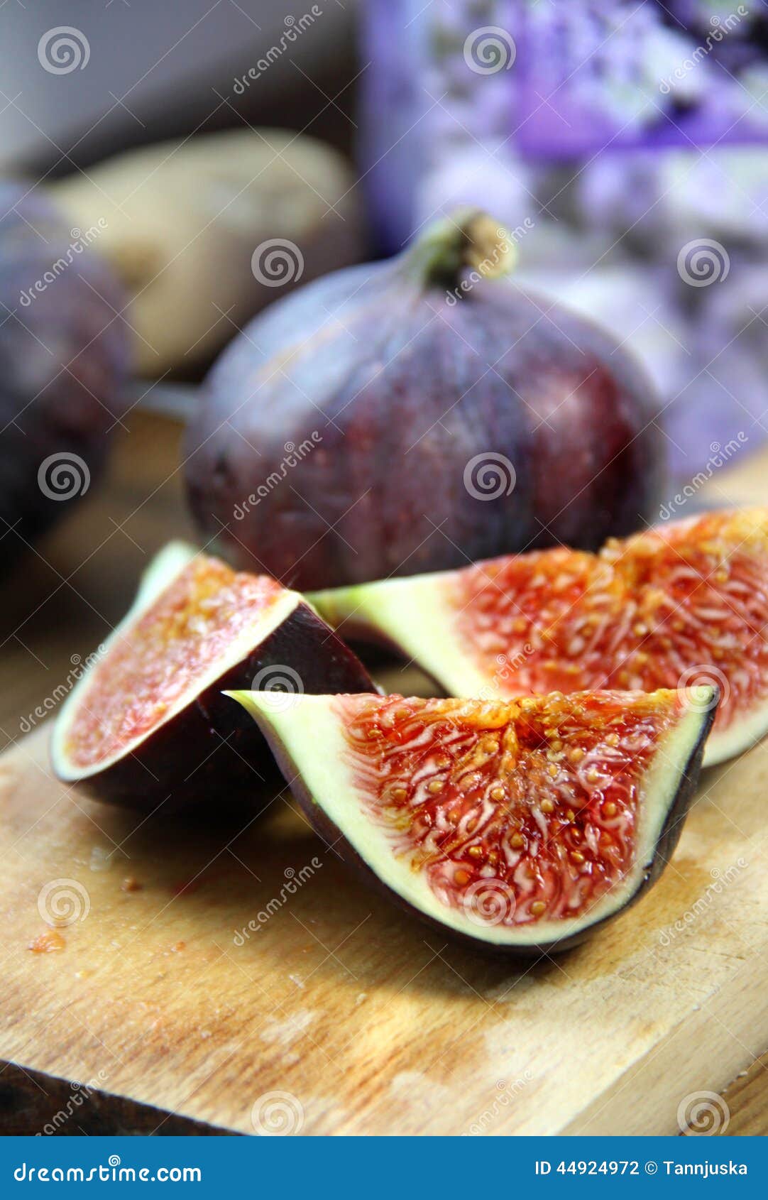 Beautiful Ripe Fresh Pulpy Figs on the Table Stock Photo - Image of ...
