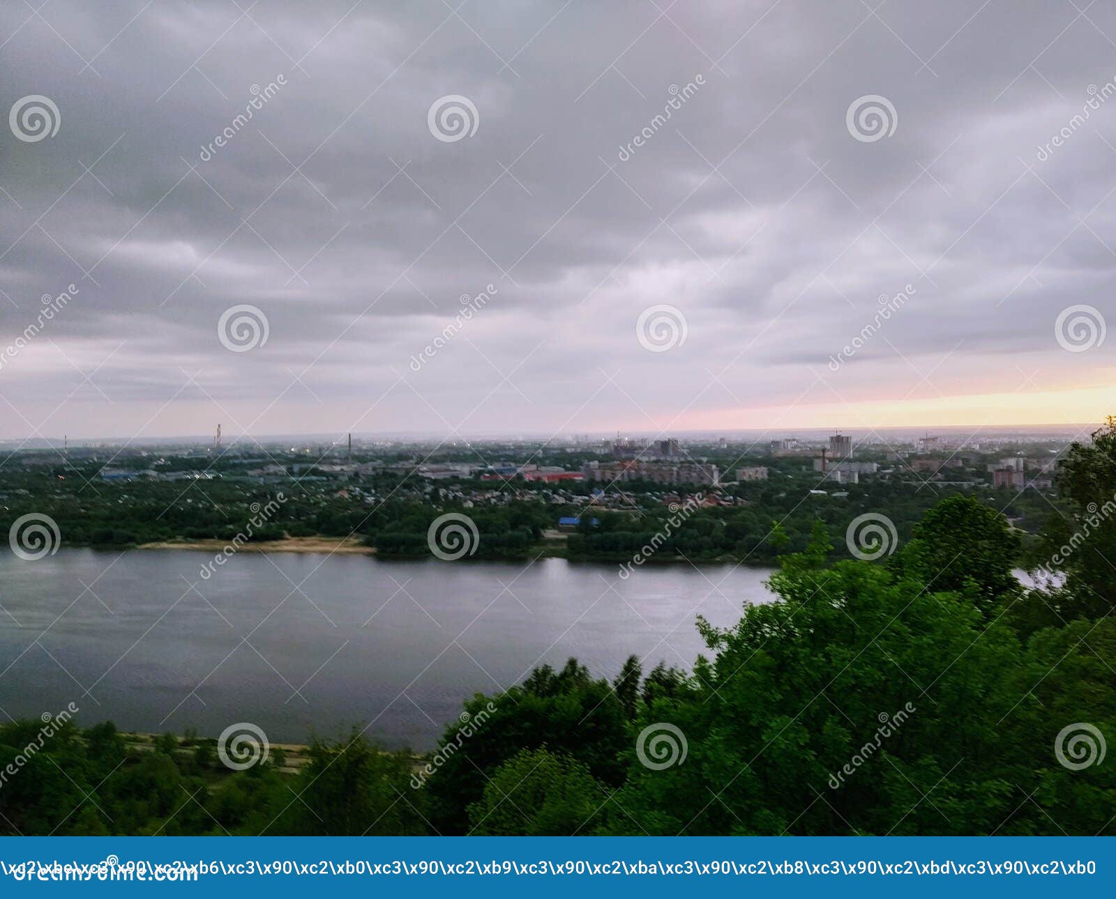 A Beautiful River Cloudy and Cold Stock Photo - Image of beautiful ...
