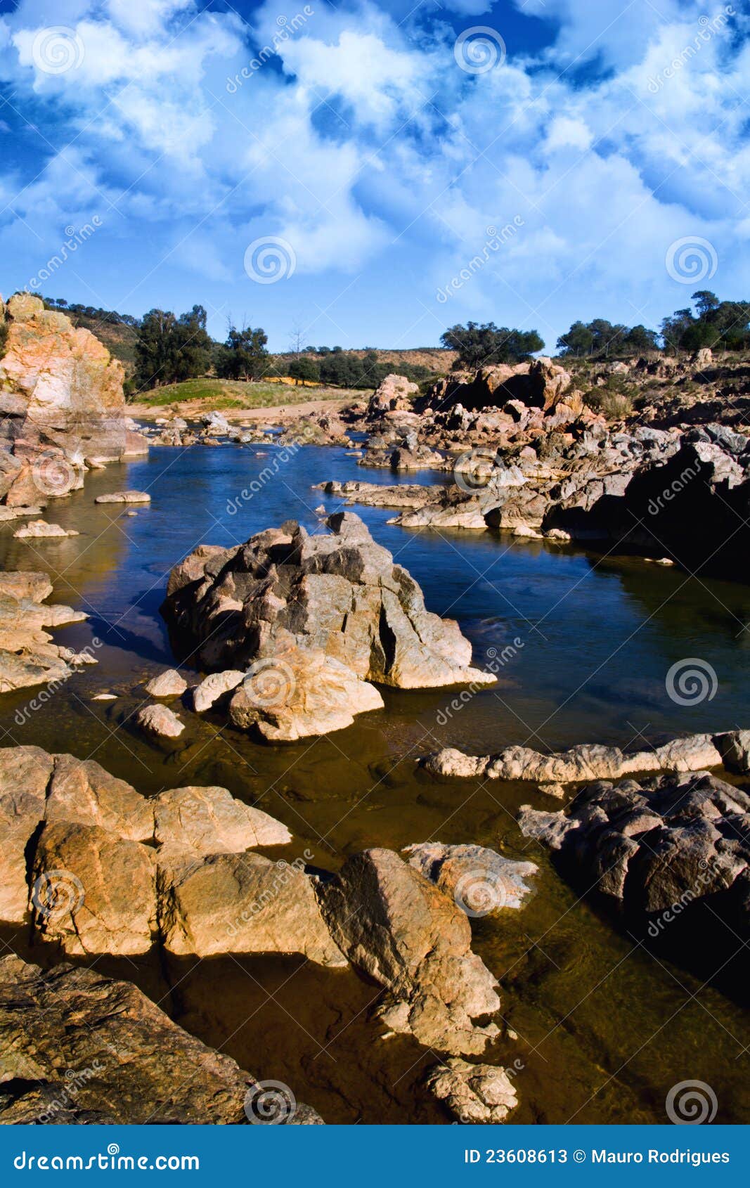 Beautiful river landscape stock image. Image of beautiful - 23608613