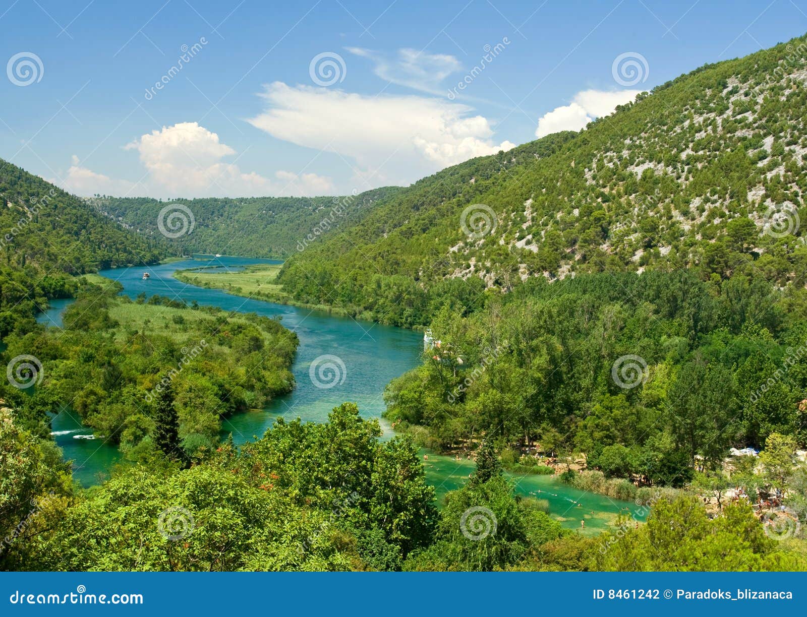 Beautiful River Landscape Scene Stock Photo - Image of river, clean ...