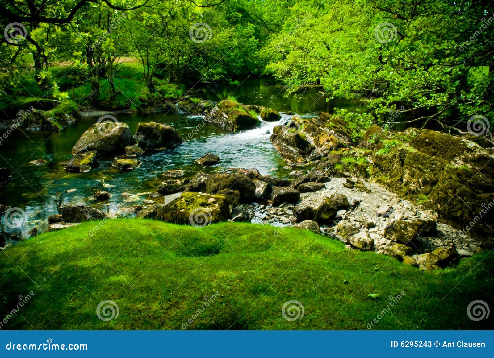 Beautiful River Scene stock image. Image of natural, light - 6295243