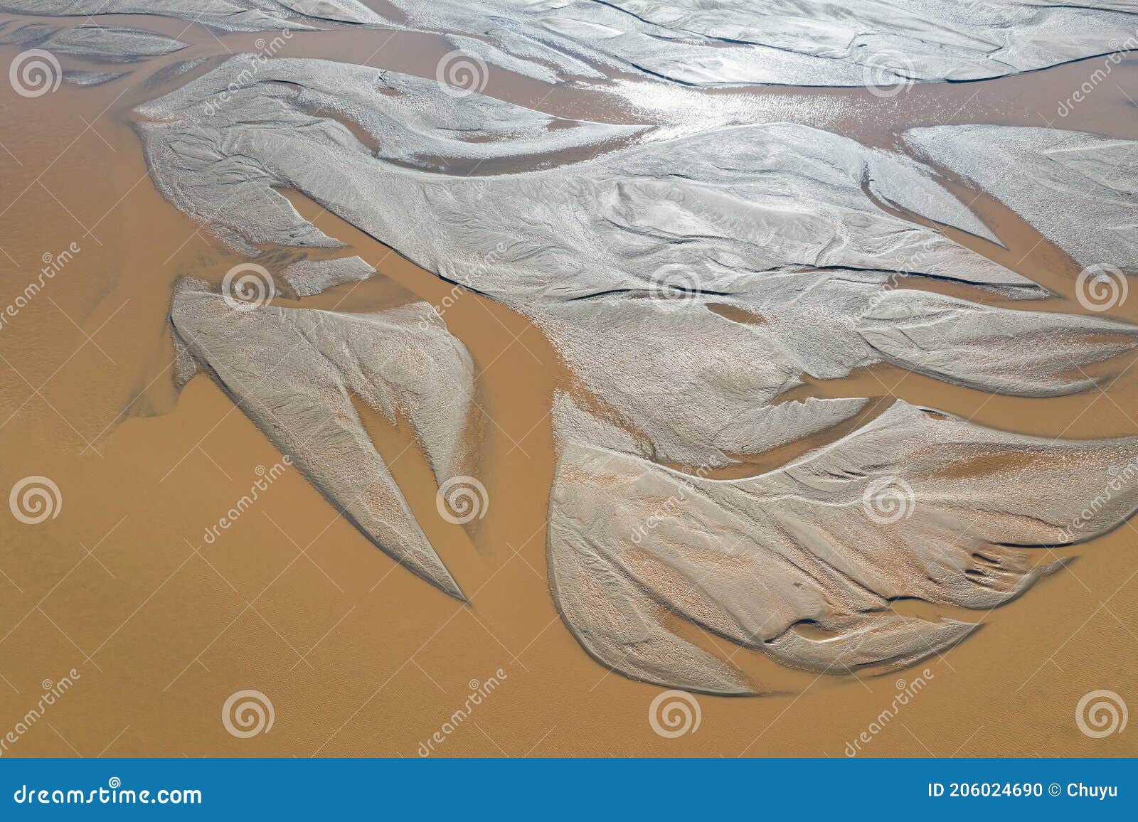 Beautiful Riverbed in Sunlight Stock Photo - Image of color, soil ...