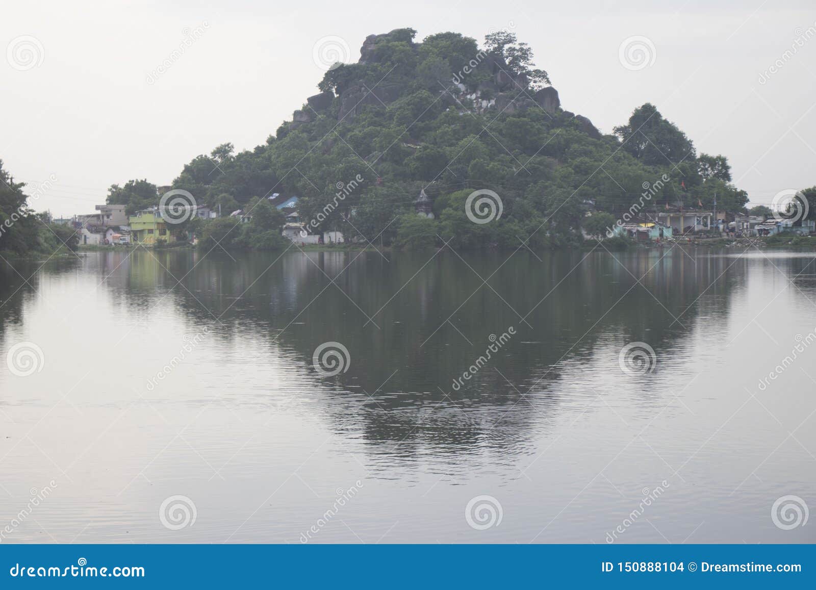 Beautiful Riverside Mountain Stock Photo - Image of picturesque ...