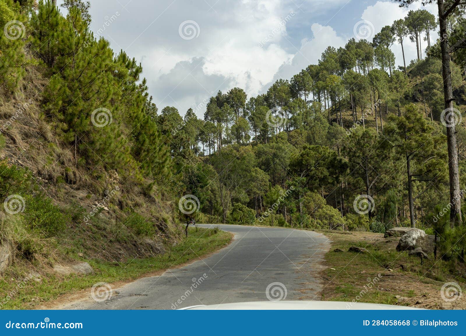 Beautiful Road in the Mountain Top of Buner Valley Stock Photo - Image of travel, view: 284058668