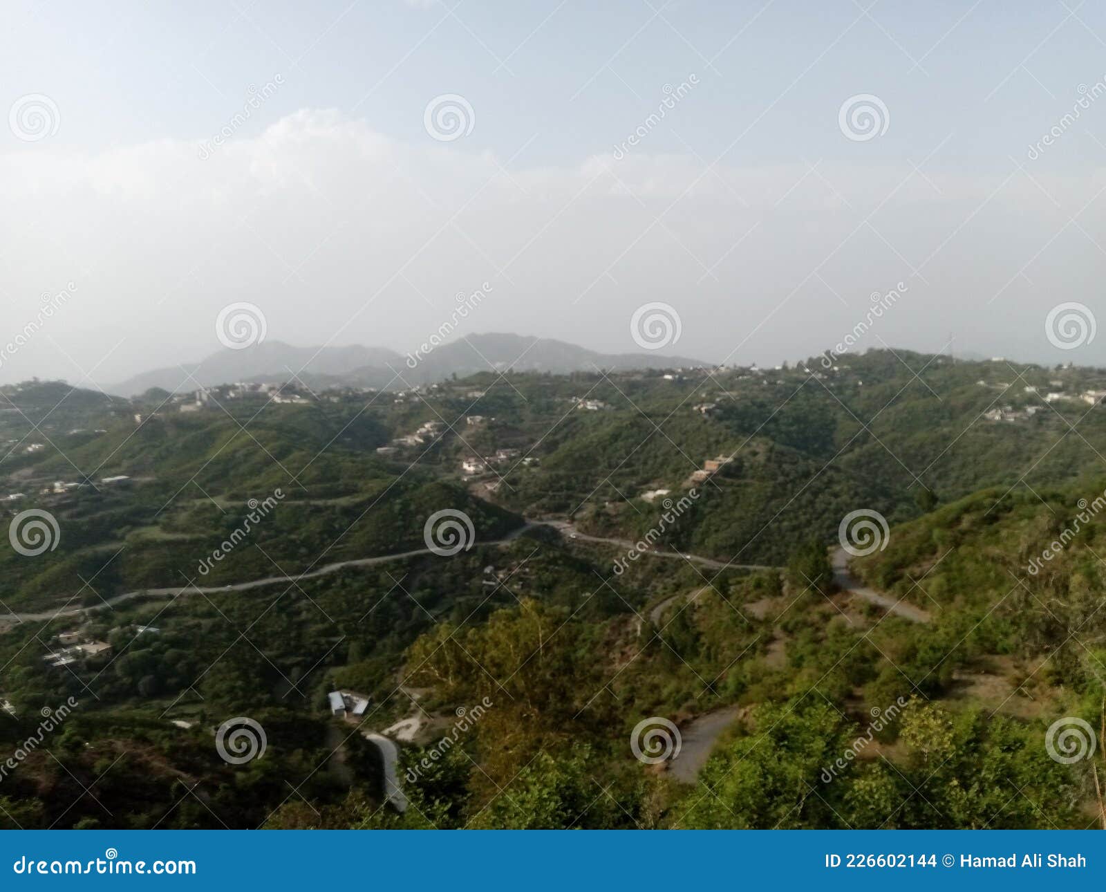 A Beautiful Road View from Top of Mountain Stock Photo - Image of road ...