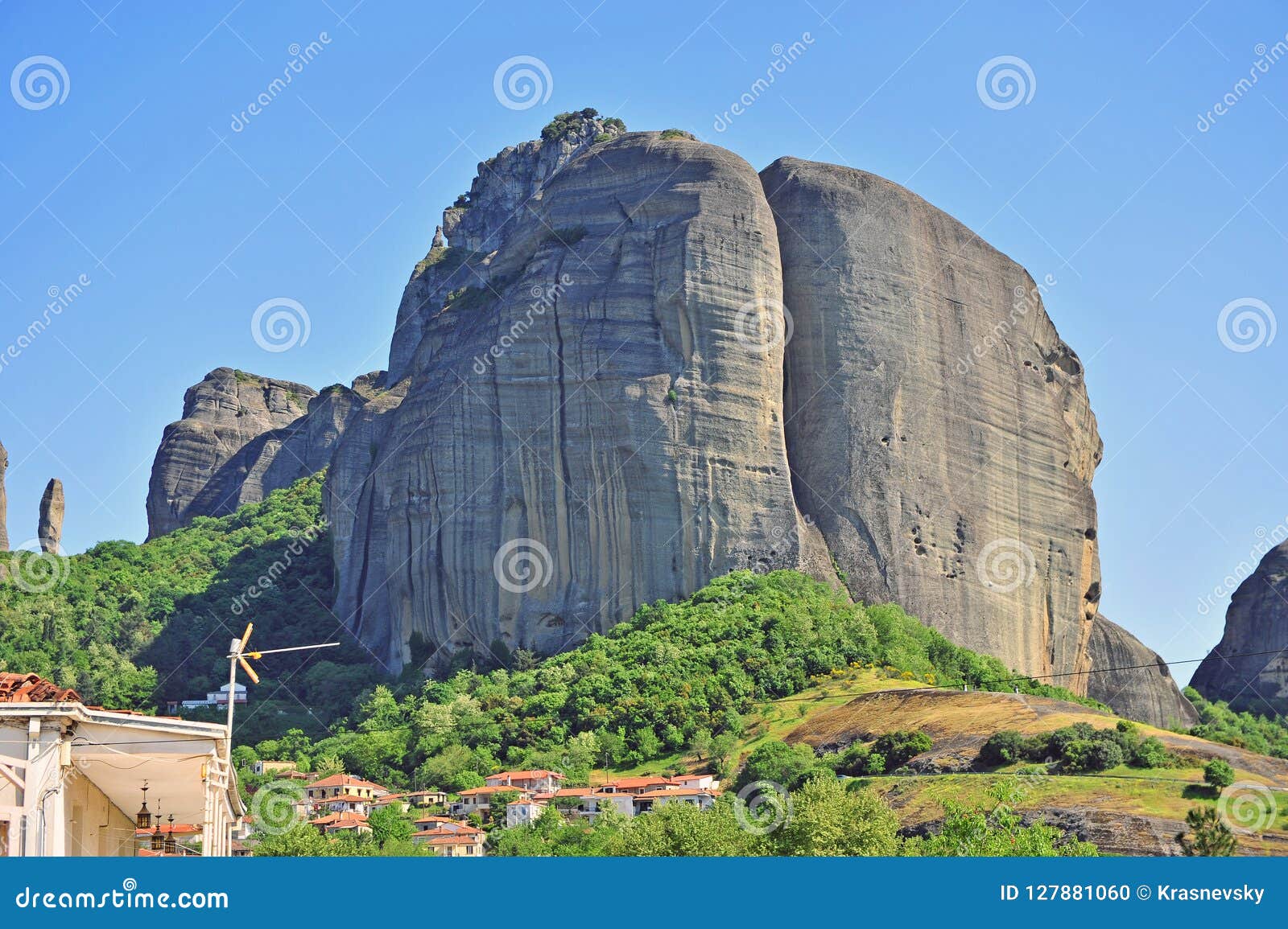 Beautiful Rock Formation in Meteora, Greece Stock Photo - Image of ...