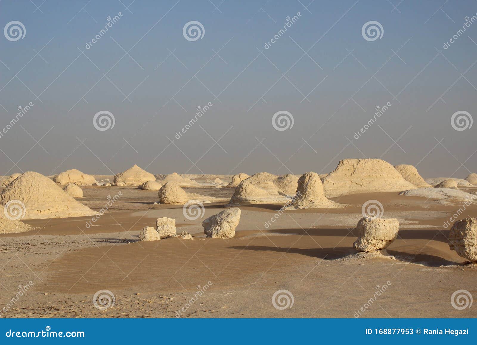 Beautiful Rock Formation in the White Desert Oasis in Egypt Stock Image ...