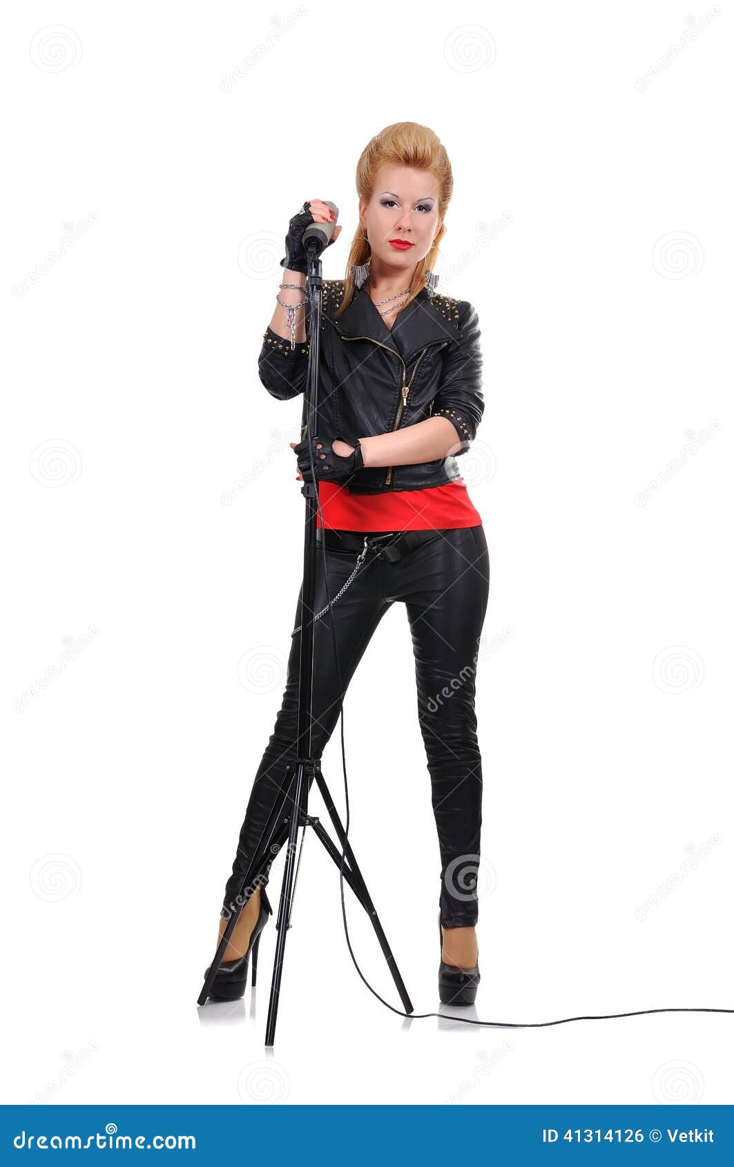 Beautiful rock girl stock photo. Image of artist, people - 41314126