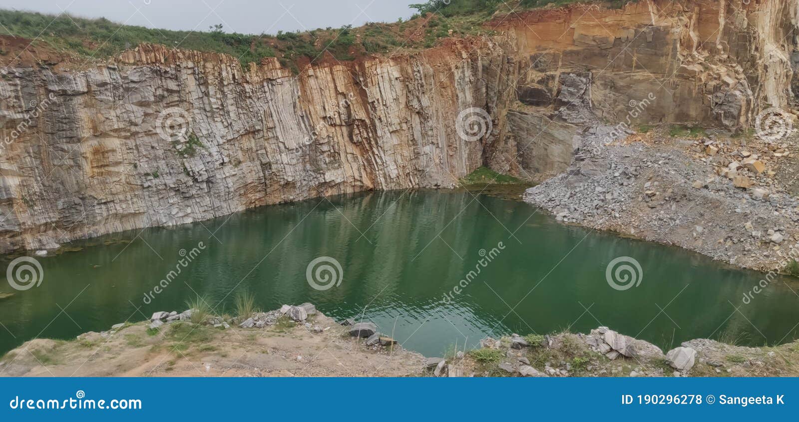 A Beautiful Rock Structure and Land Scape Stock Photo - Image of famous ...