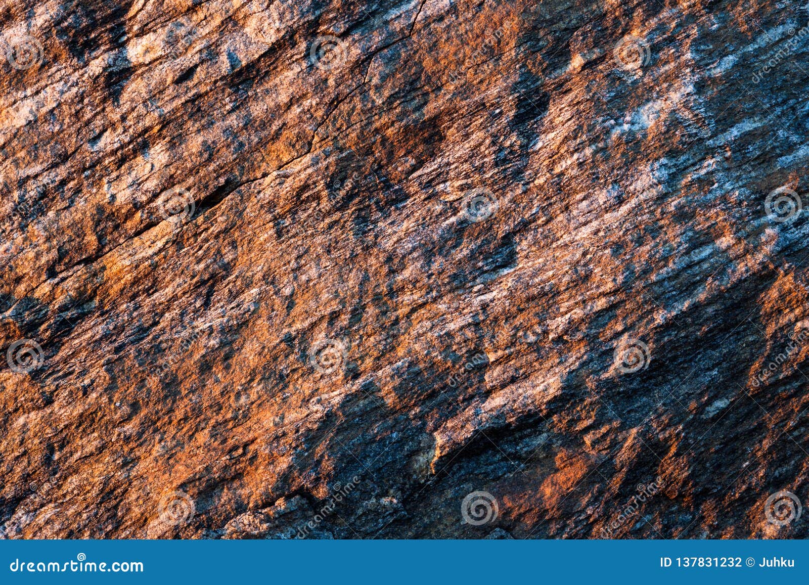 Beautiful Rock Texture in Late Sunset Light Stock Photo - Image of ...