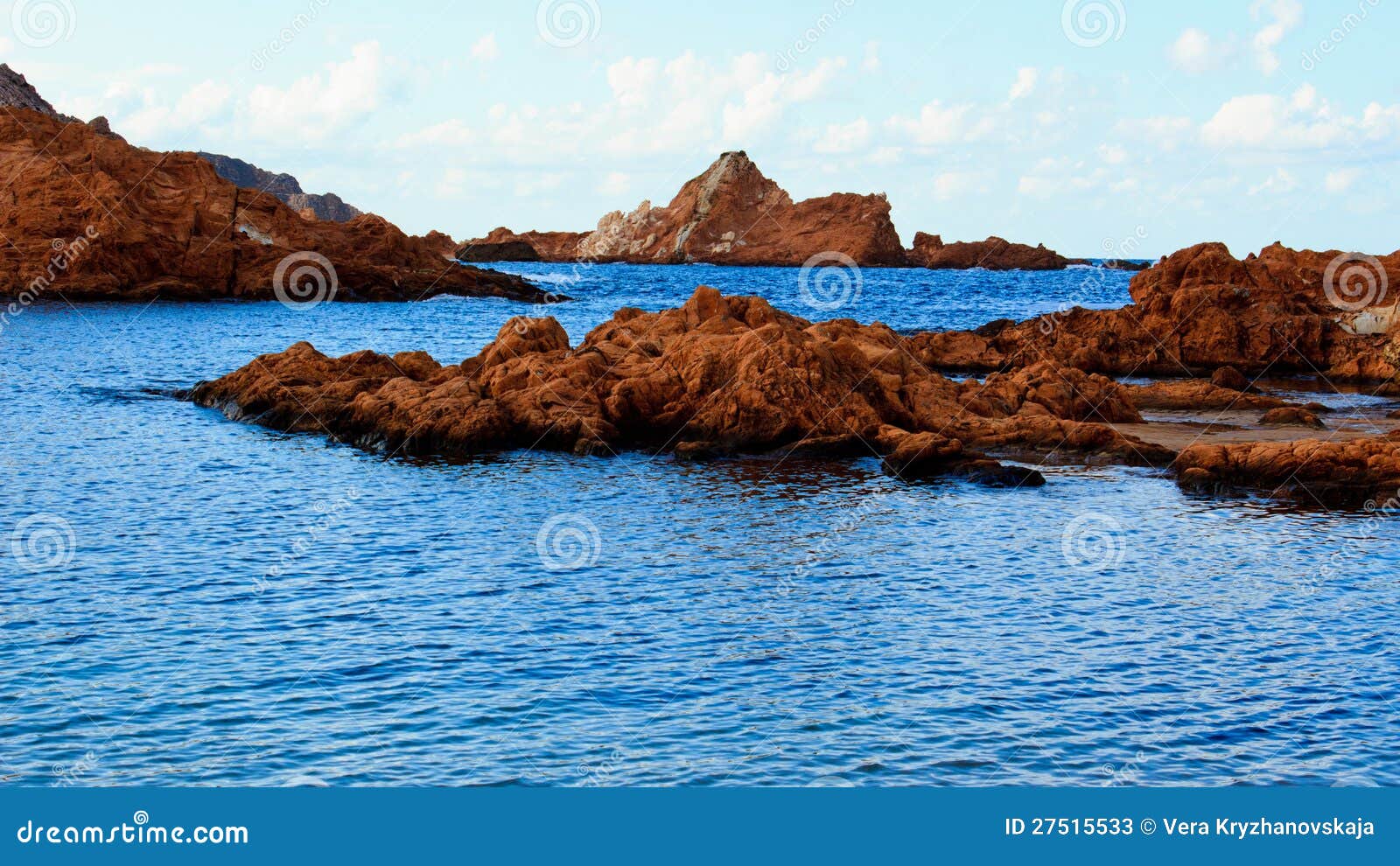 Beautiful Rocks in the Blue Sea Stock Image - Image of outdoor, beach ...