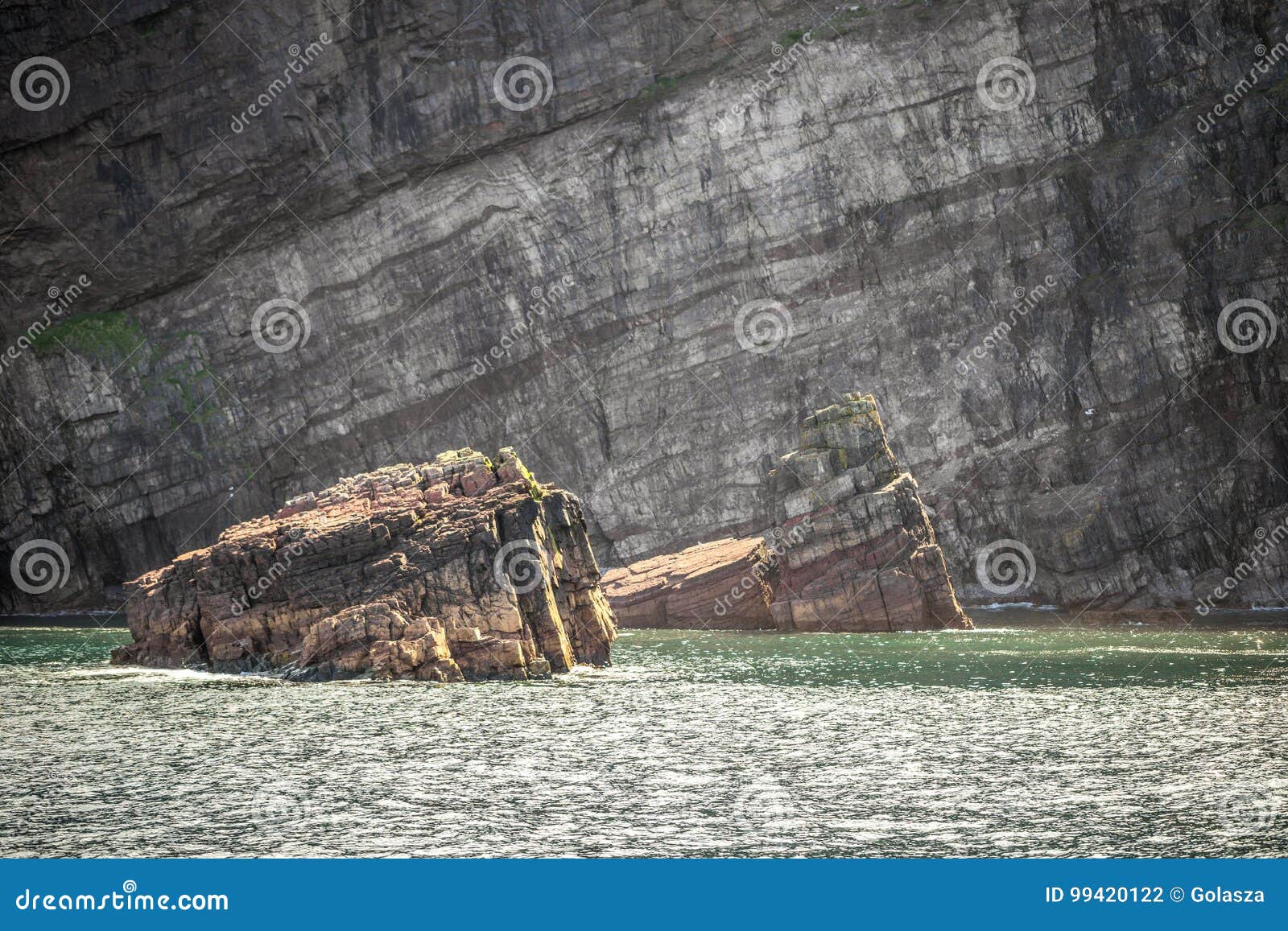 Beautiful Rocks by the Cliffs of Newfoundland, Canada Stock Photo ...