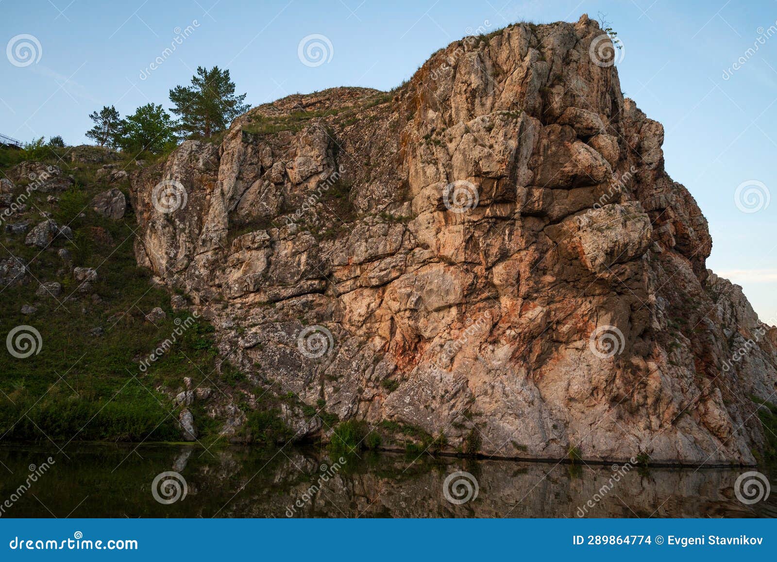 Beautiful Rocks Near the River.chusovaya River Stock Photo - Image of ...