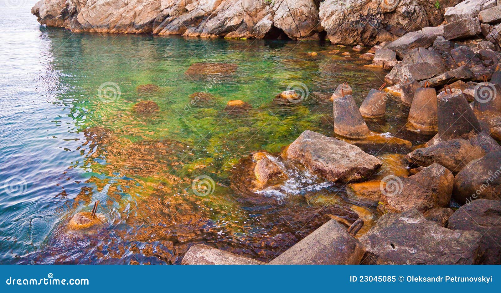 Beautiful rocky beach stock image. Image of ocean, surf - 23045085