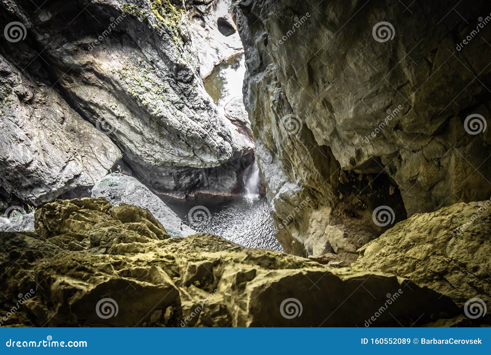 Beautiful Rocky Formation of Underground Cave, Scenery Stock Image ...