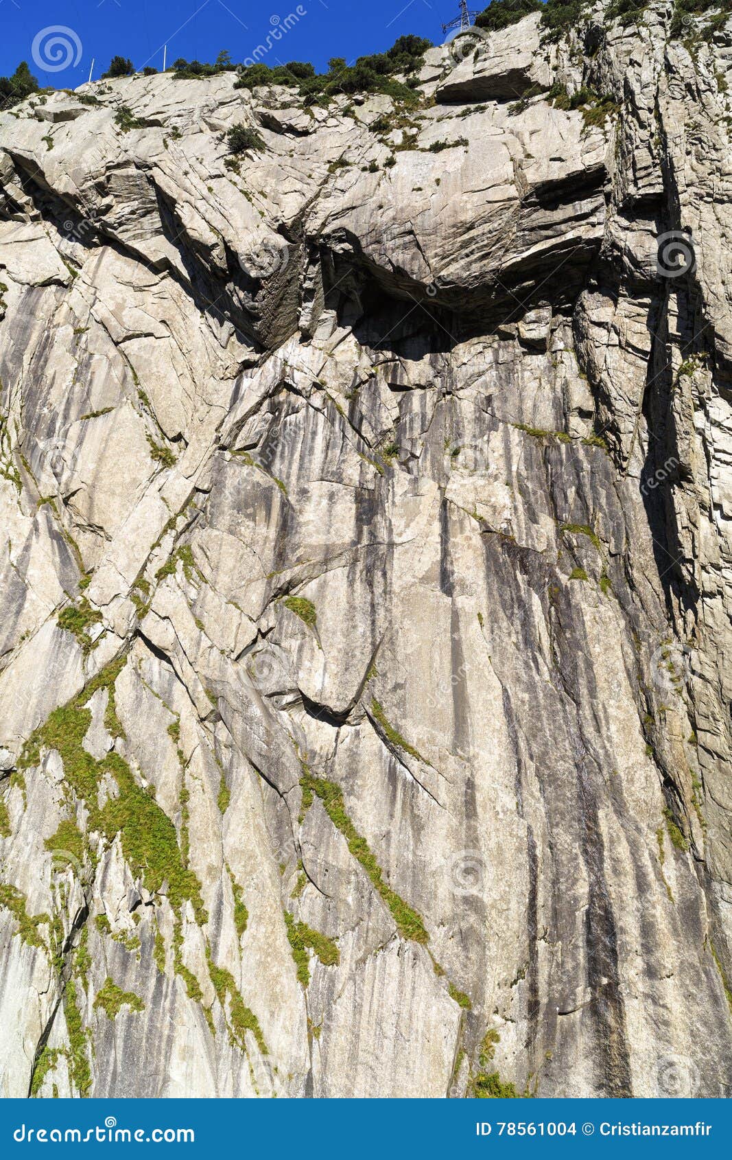 Beautiful Rocky Mountain Wall Stock Photo - Image of mountains, mount ...