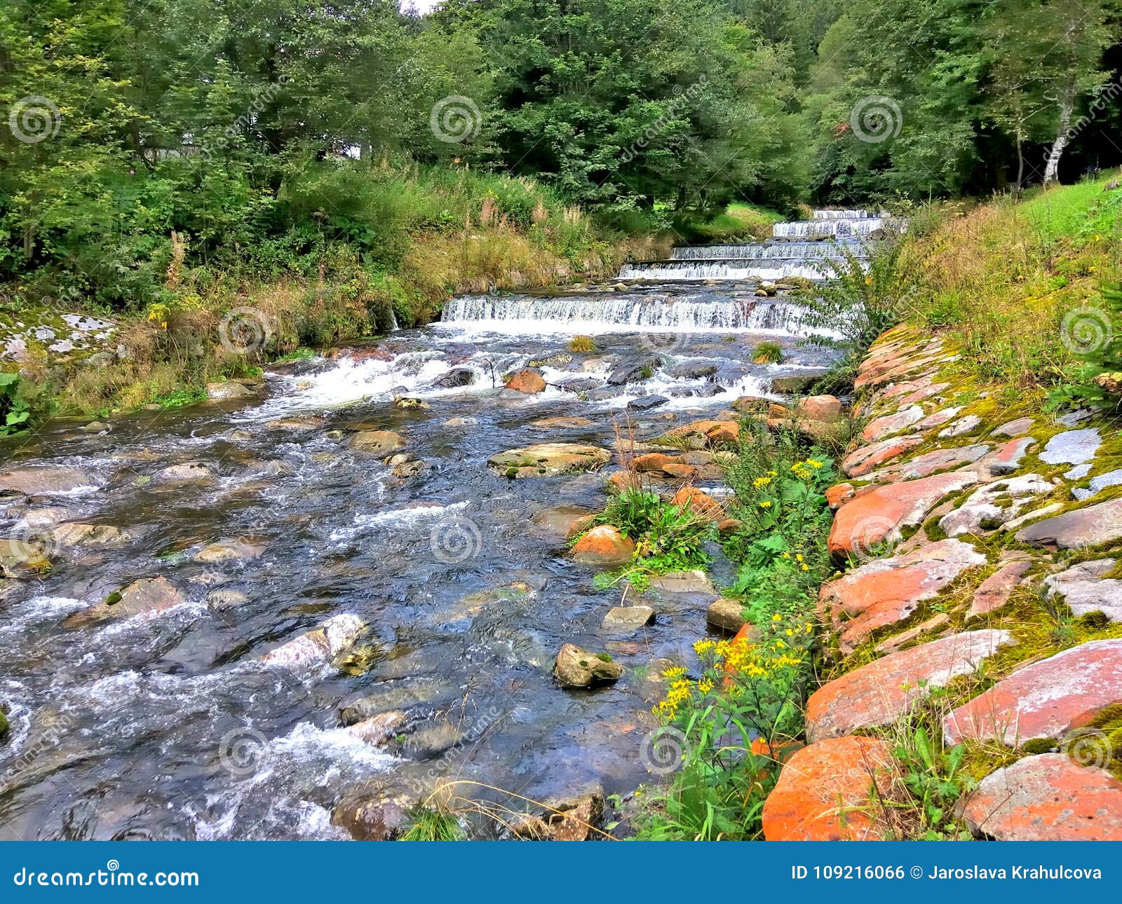 Beautiful Rocky Stream stock photo. Image of spring - 109216066