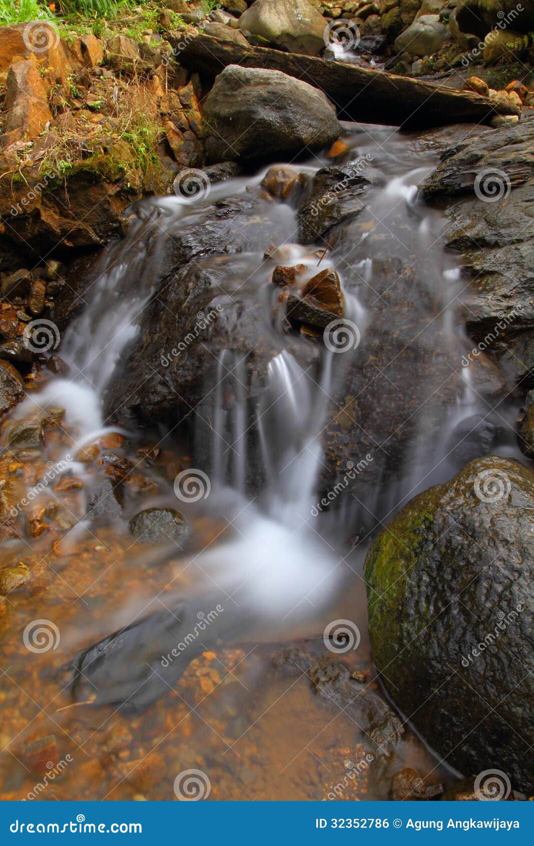 Beautiful Rocky Waterfall stock photo. Image of rocky - 32352786