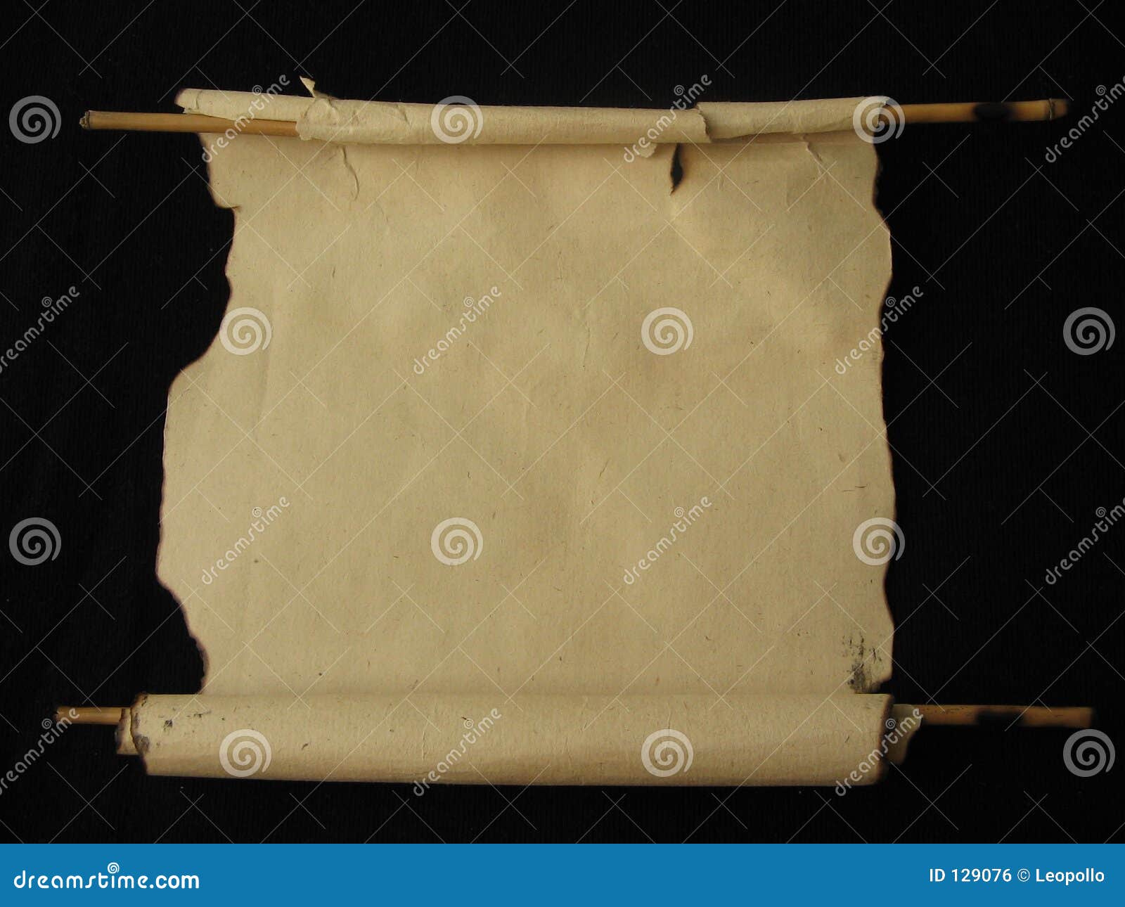 Beautiful rolled parchment stock photo. Image of letter - 129076