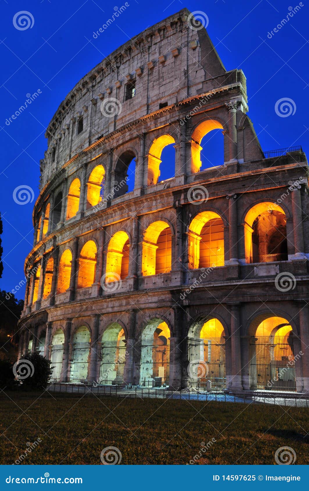 Beautiful roman nights stock image. Image of famous, building - 14597625