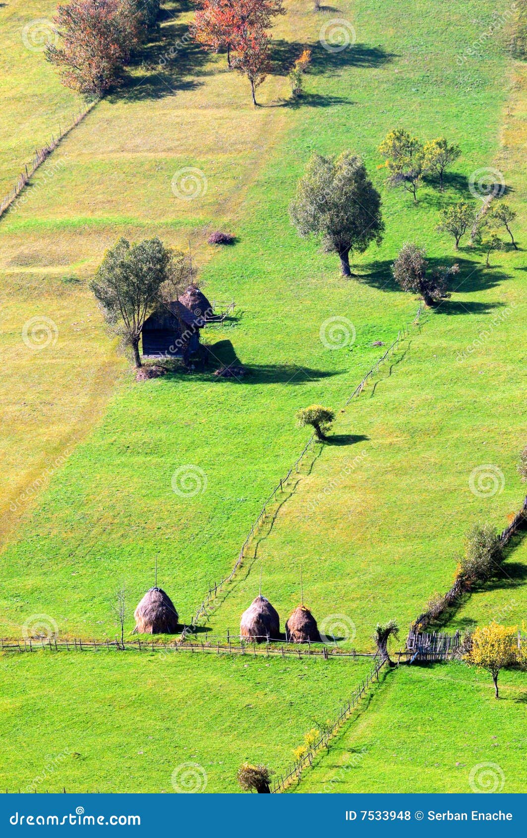 Beautiful Romanian Landscape Stock Photo - Image of farms, scenery: 7533948