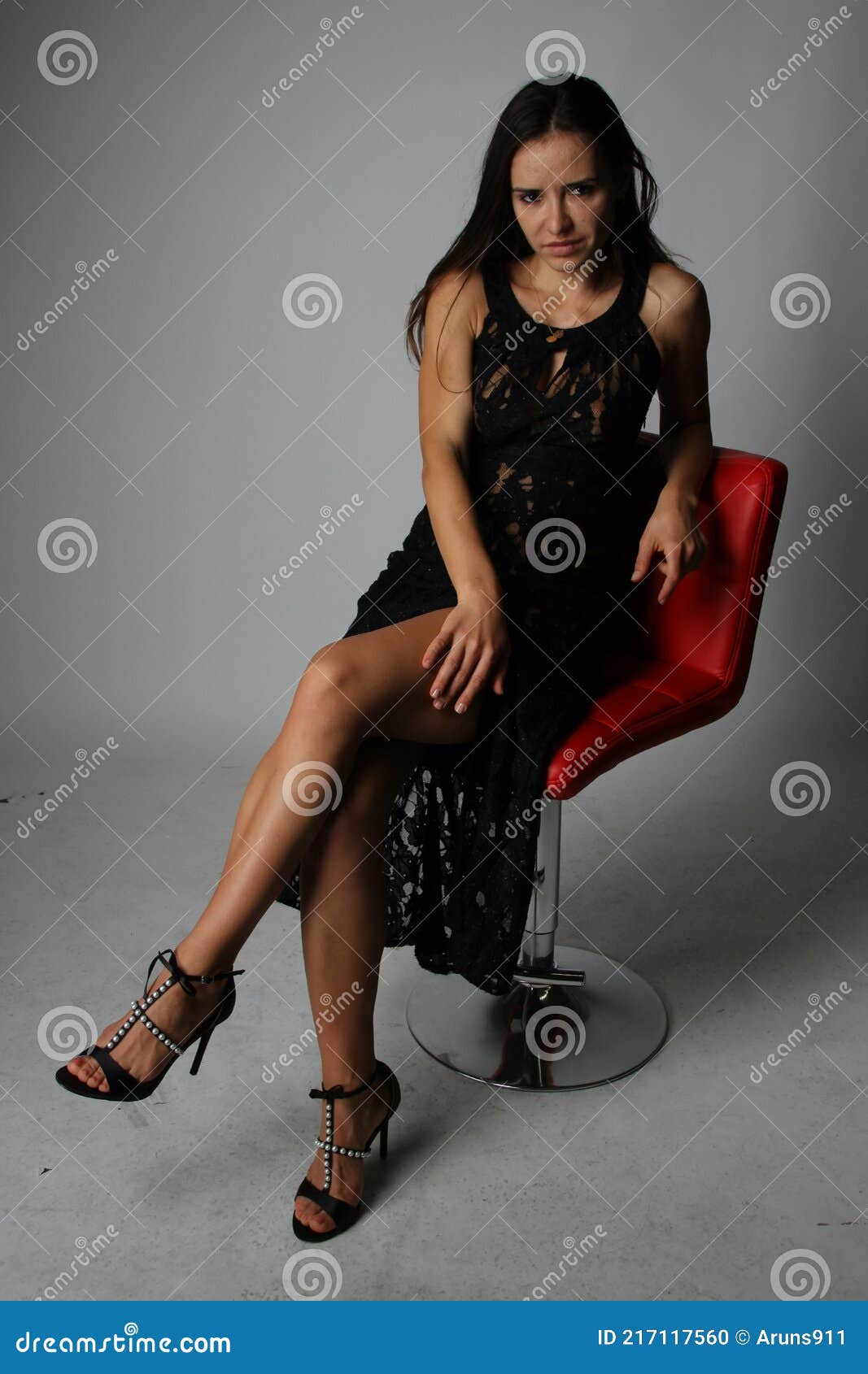 Photoshoot of a Beautiful Romanian Model in a Studio, in a Bedroom ...