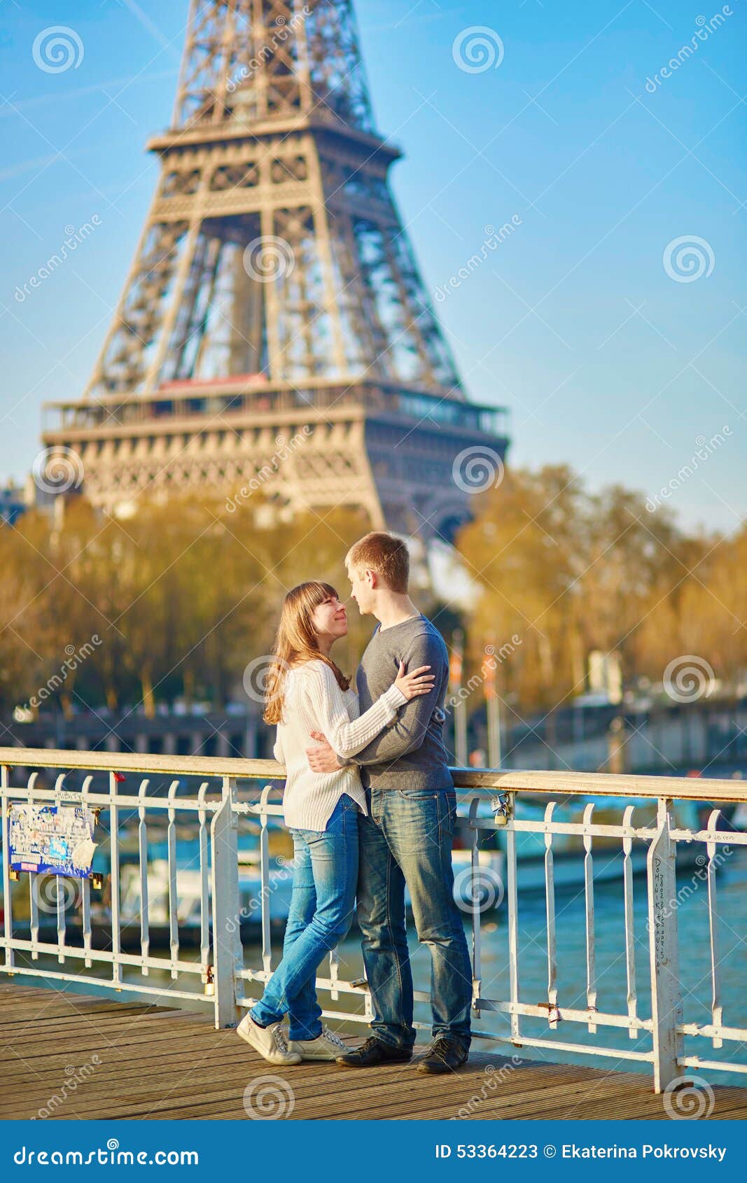 Beautiful Romantic Couple in Paris Stock Image - Image of parisian ...