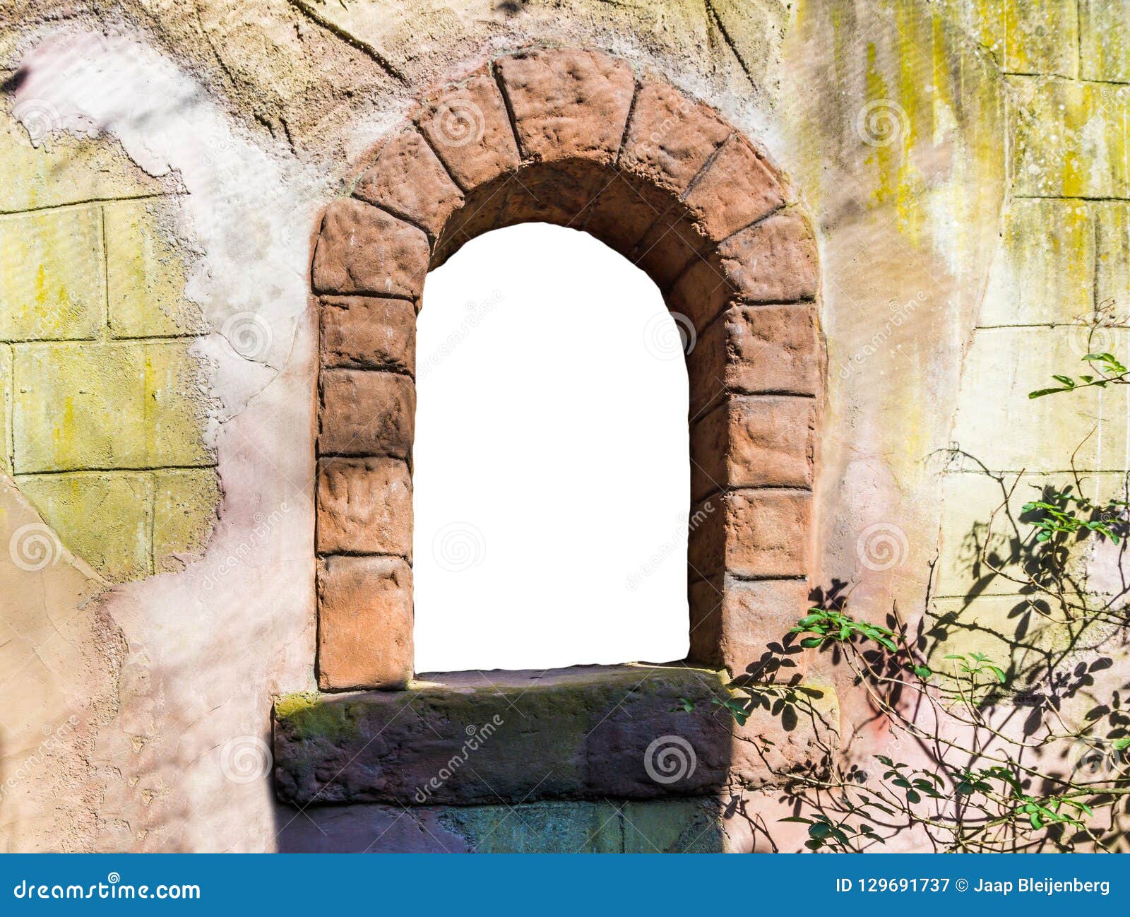 Beautiful and Romantic Open Empty Castle Tower Window Framework ...