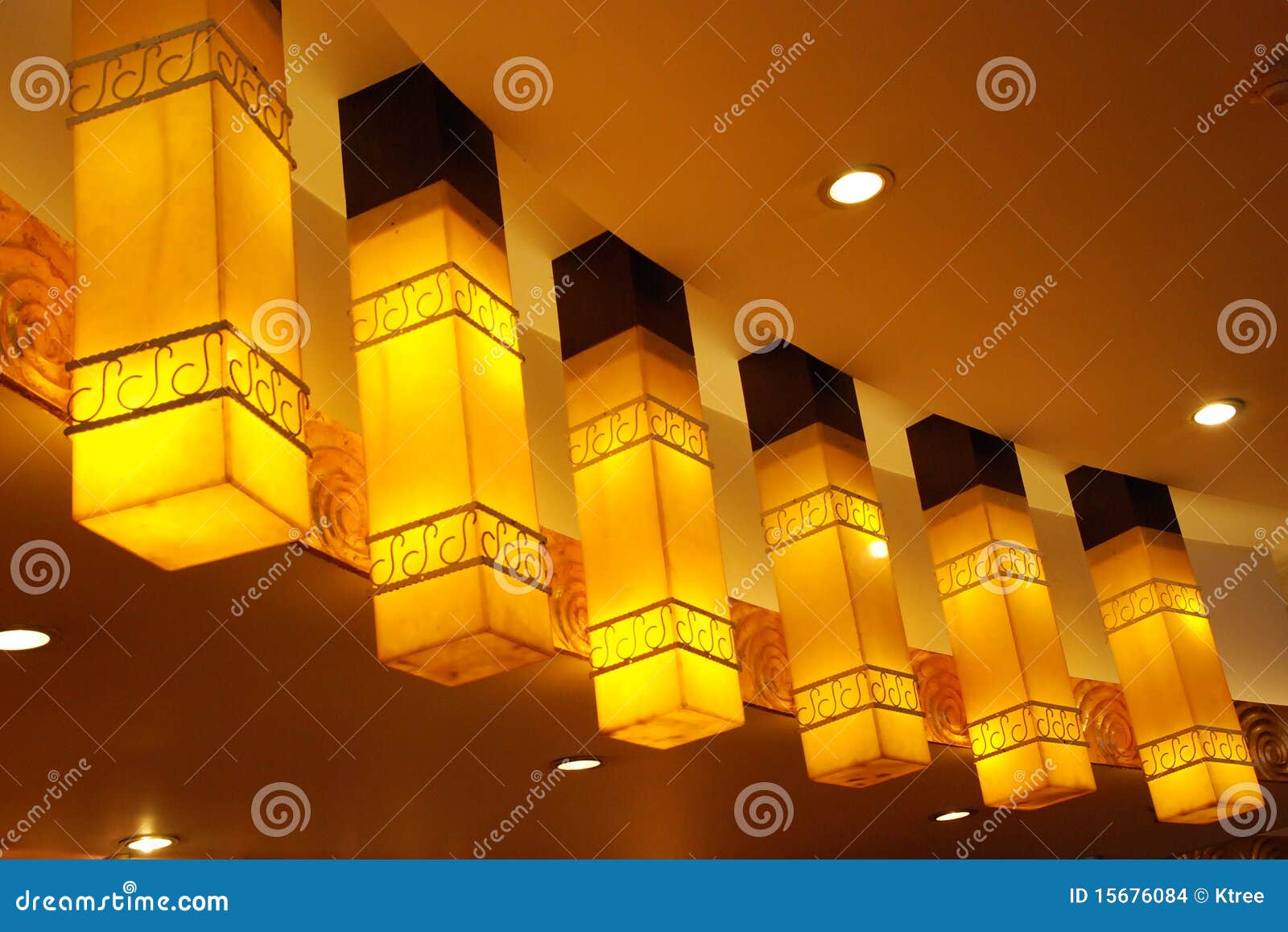 BEAUTIFUL ROOF LAMP stock photo. Image of huge, bulb - 15676084