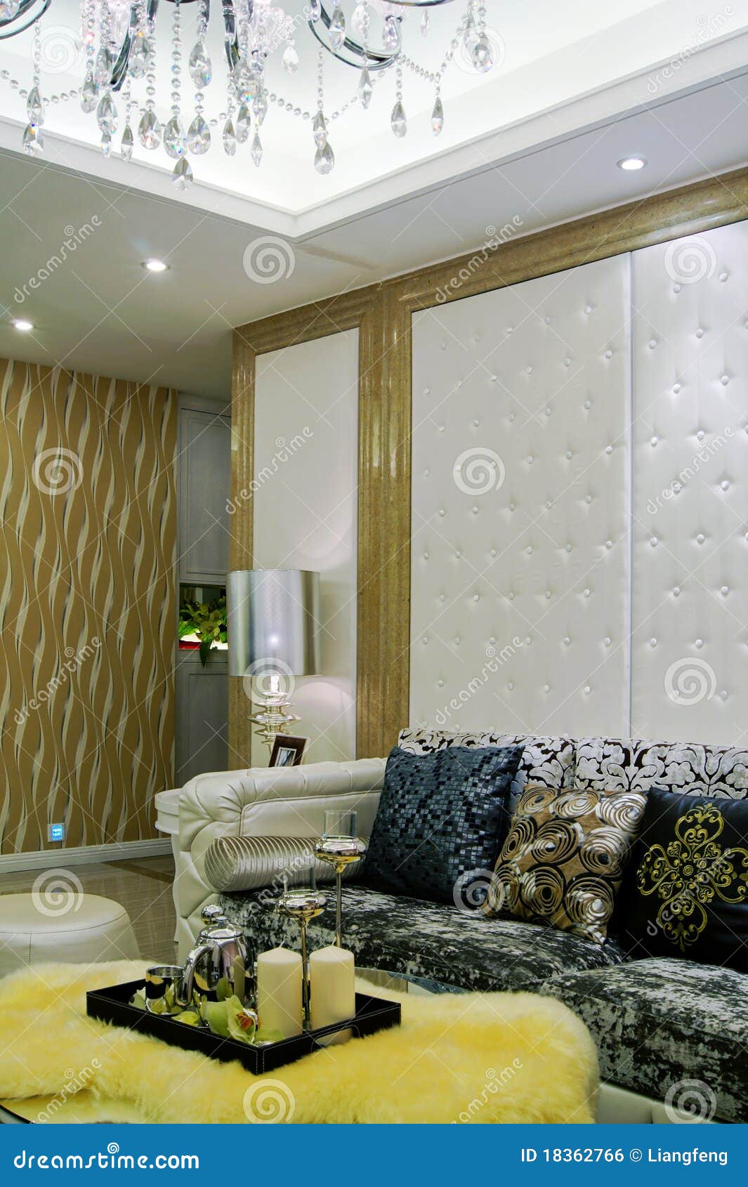 Beautiful room decoration stock photo. Image of apartment - 18362766