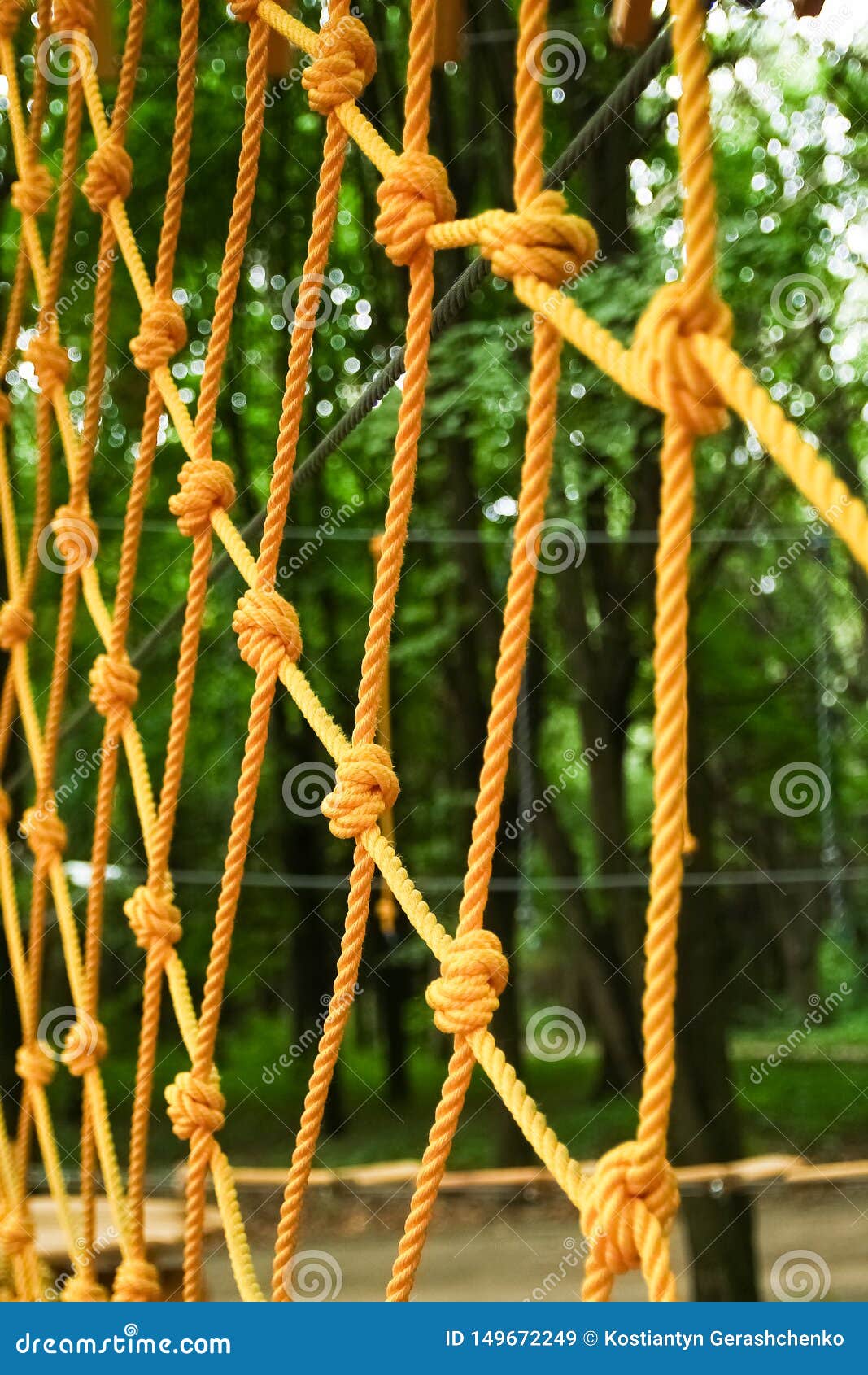 Beautiful Of Rope Bridge In Kaeng Krachan National Park, Phetchaburi ...