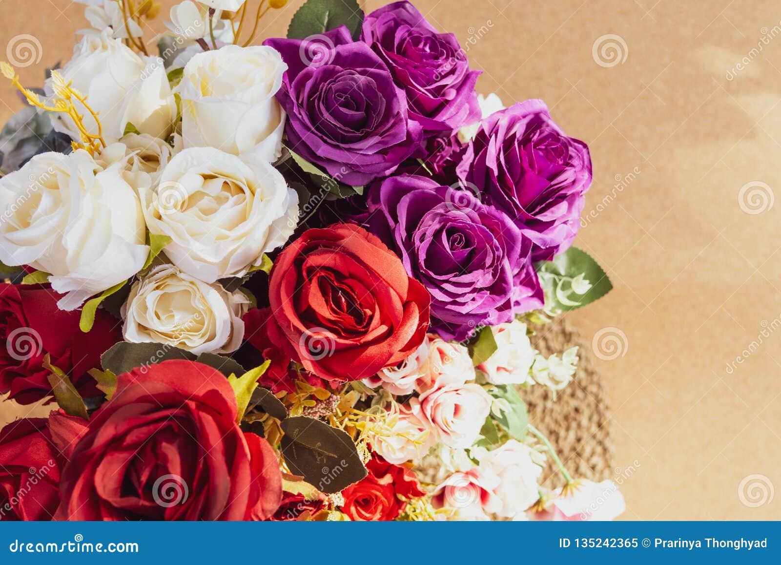 Beautiful Rose of Artificial Flowers, Artificial Pastel Rose Flowers ...