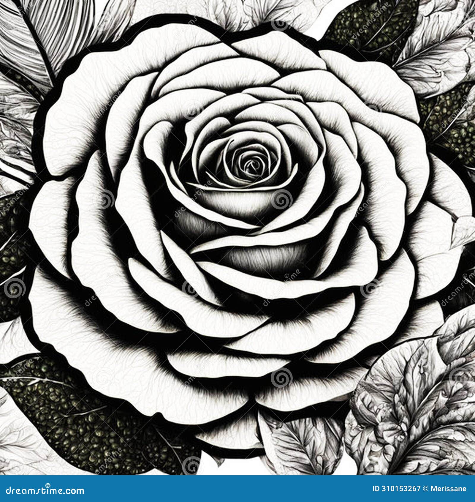 Realistic Ink Drawing Of A Mouse Head Silhouette Royalty-Free Stock ...